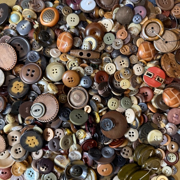 Vintage | Office | Vintage 2 Pound Button Lot Huge Collection Brown ...